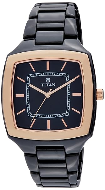 Buy Titan Ceramic Analog Black Dial Men's Watch - 90016KC02J Online at ...