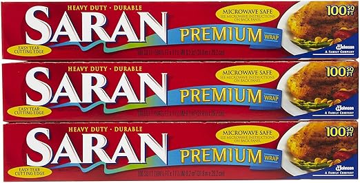 Saran Premium Plastic Wrap, 100 Sq Ft: Amazon.co.uk: Kitchen & Home