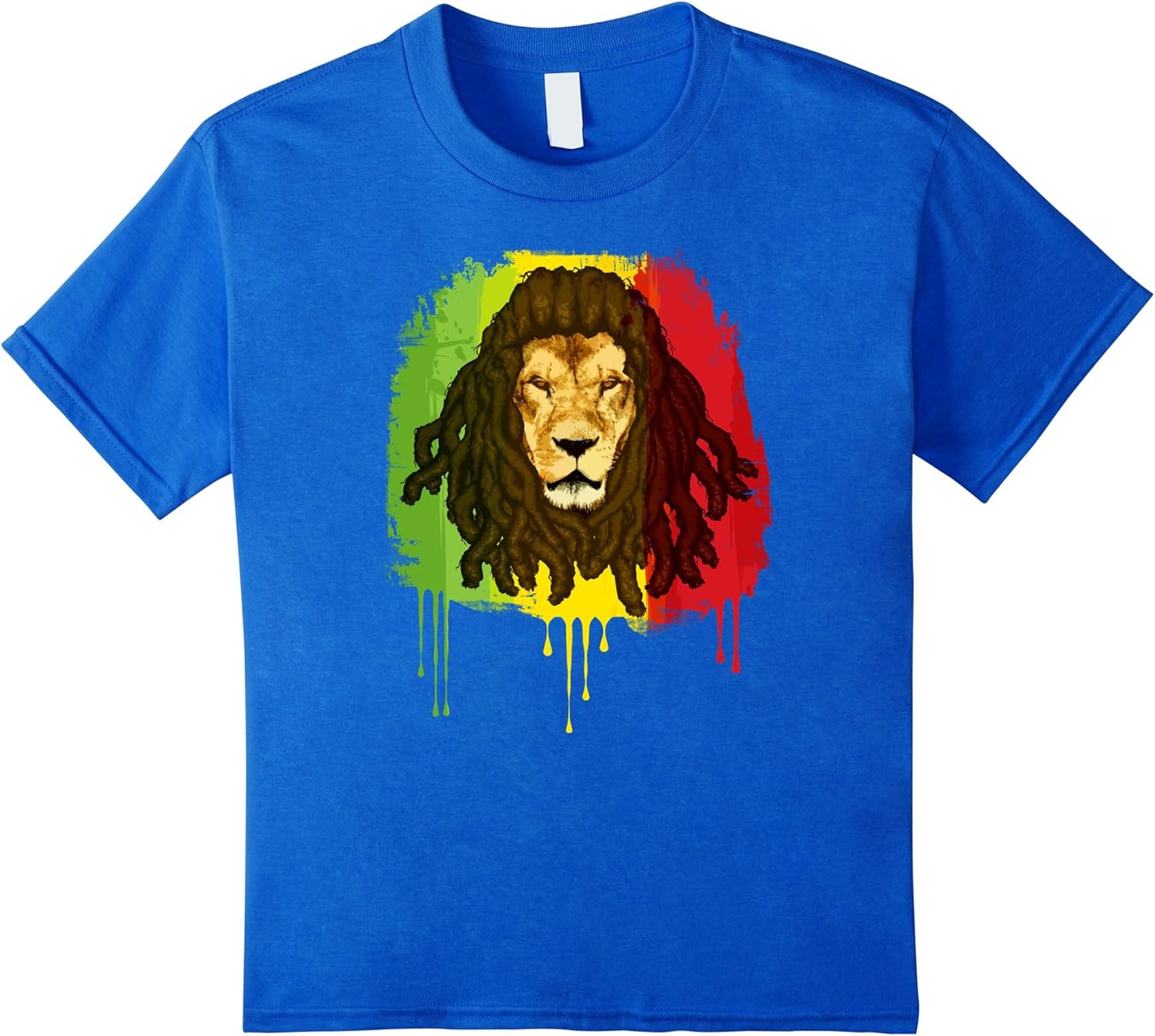 Amazon.com: Rasta Lion T-shirt, Jamaican Reggae Flag Tee by Zany Brainy ...