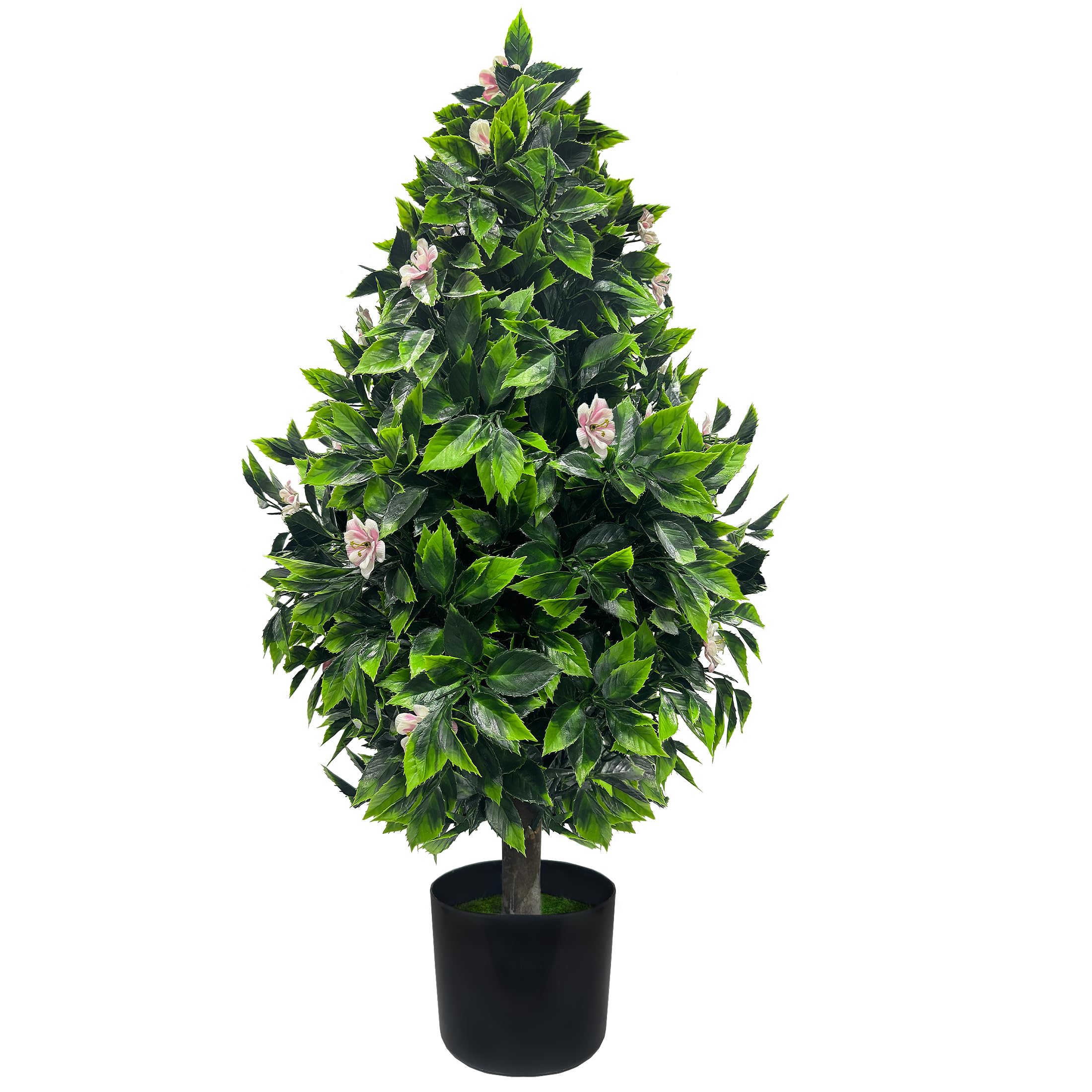 DOPGIB Artificial Topiary Boxwood Trees: 3FT Tall UV-Anti Fake Greenery ...