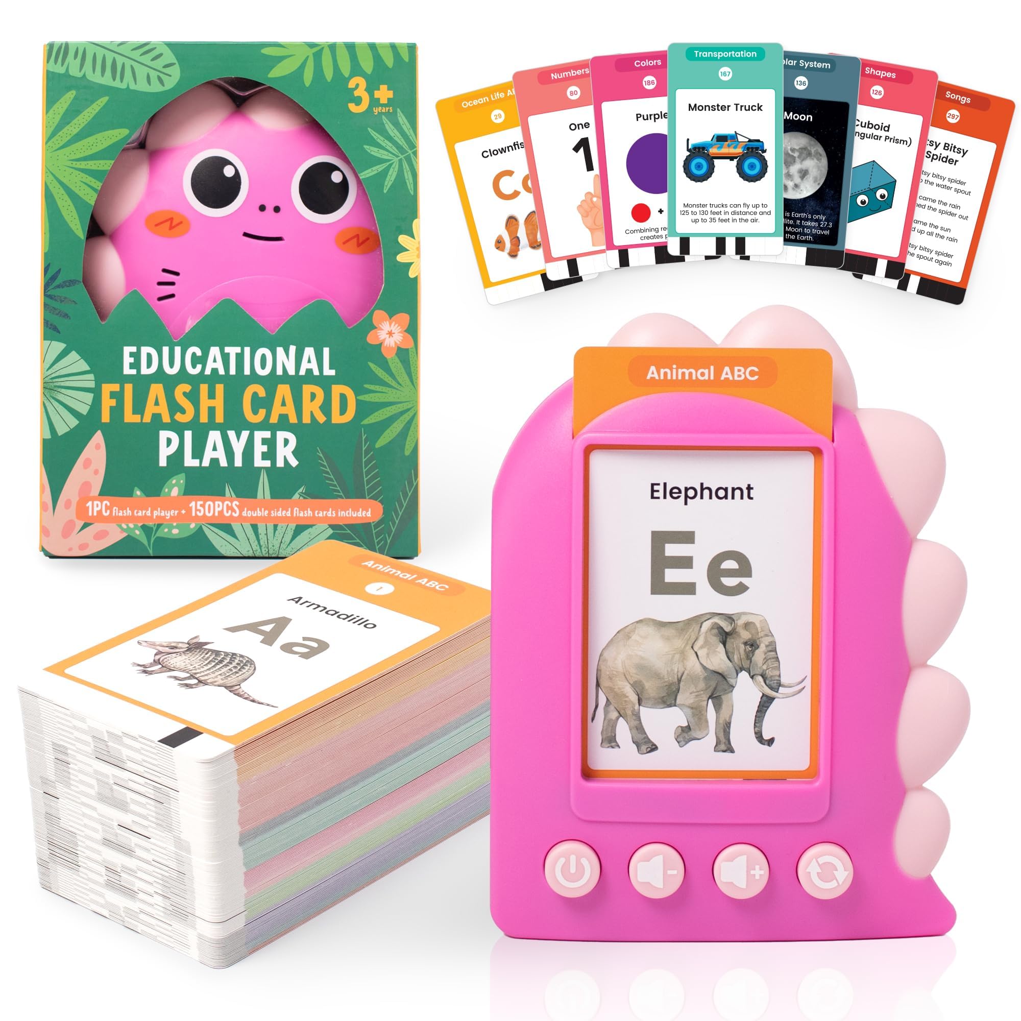 Talking Flash Cards for Kids – Educational Flashcards Reader with 294 ...
