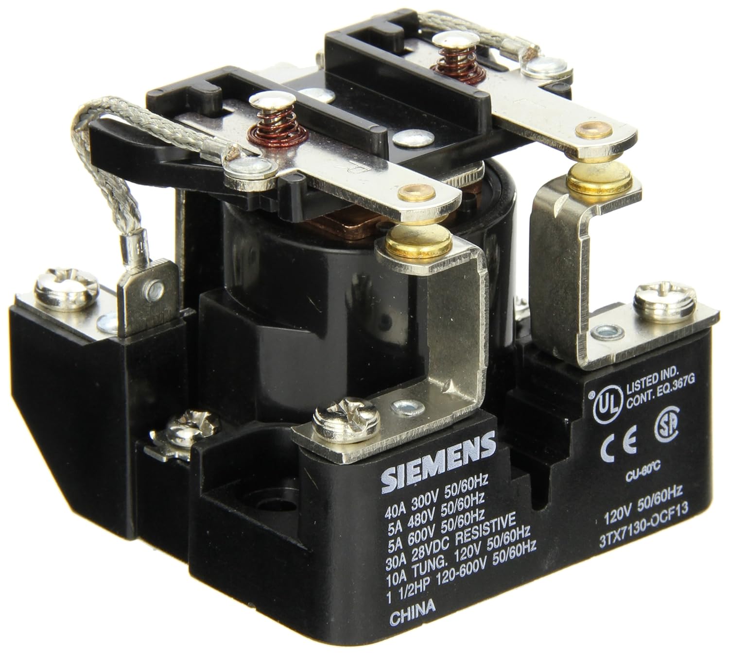 Siemens 3TX7130-0CF13 Basic Plug In Open Power Relay, DPST NO Contacts ...