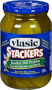 Vlasic Stackers, Kosher Dill Pickles, 500ml : Amazon.ca: Grocery ...