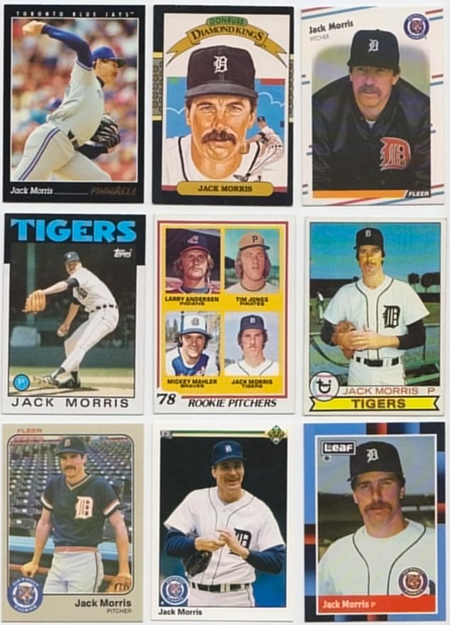 Jack Morris / 50 Different Baseball Cards Featuring Jack Morris! No ...