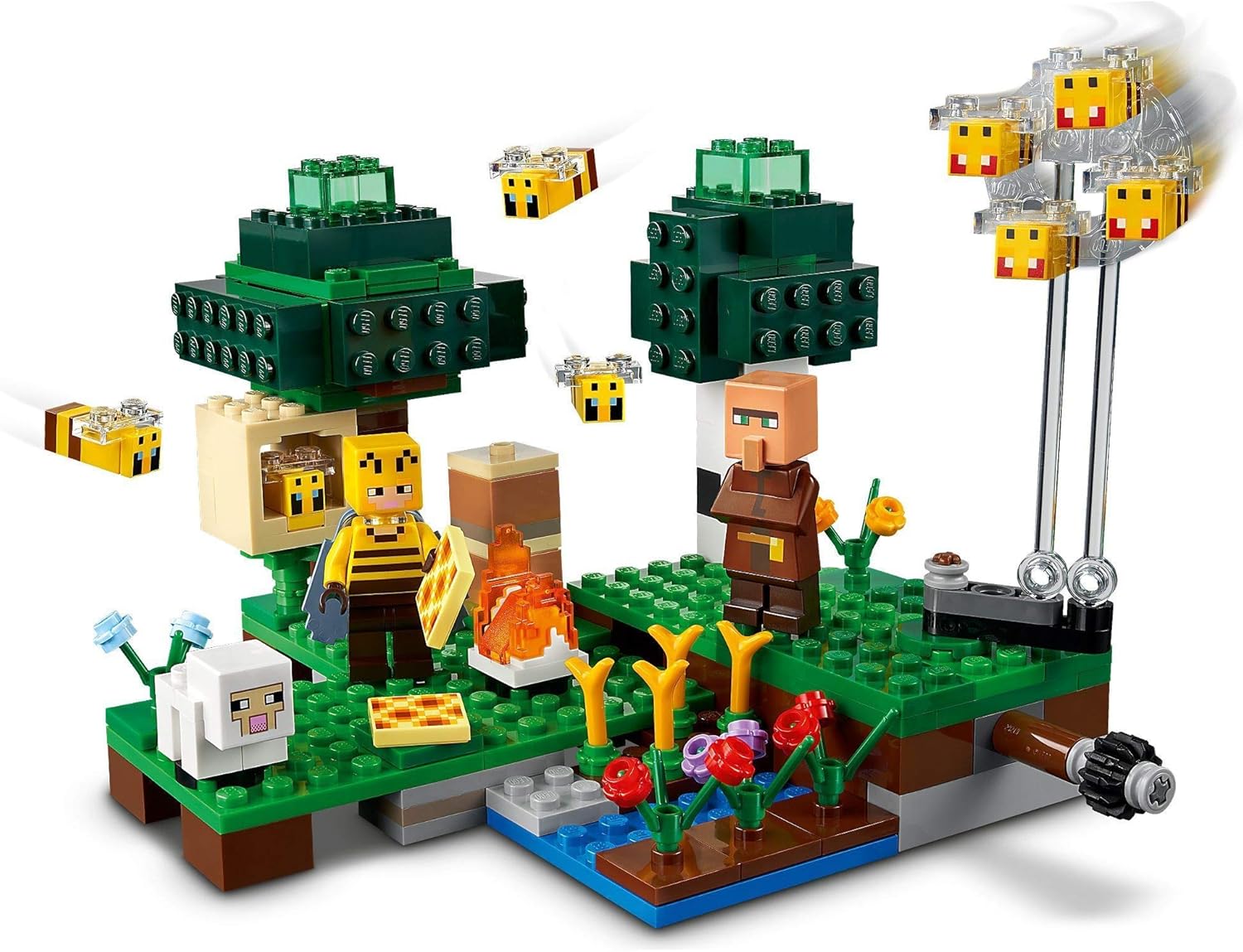 LEGO 21165 Minecraft The Bee Farm Village Toy for Boys and Girls Age 8 ...
