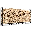 Amazon.com : Mr IRONSTONE 8ft Firewood Rack Outdoor Indoor, Upgraded ...
