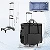 CURMIO Rolling PC Carrying Case, Double Layers Desktop Tower Travel Bag ...