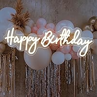 Amazon.com : Happy Birthday Neon Sign - Dimmable Happy Birthday Sign for Birthday Party, Events ...