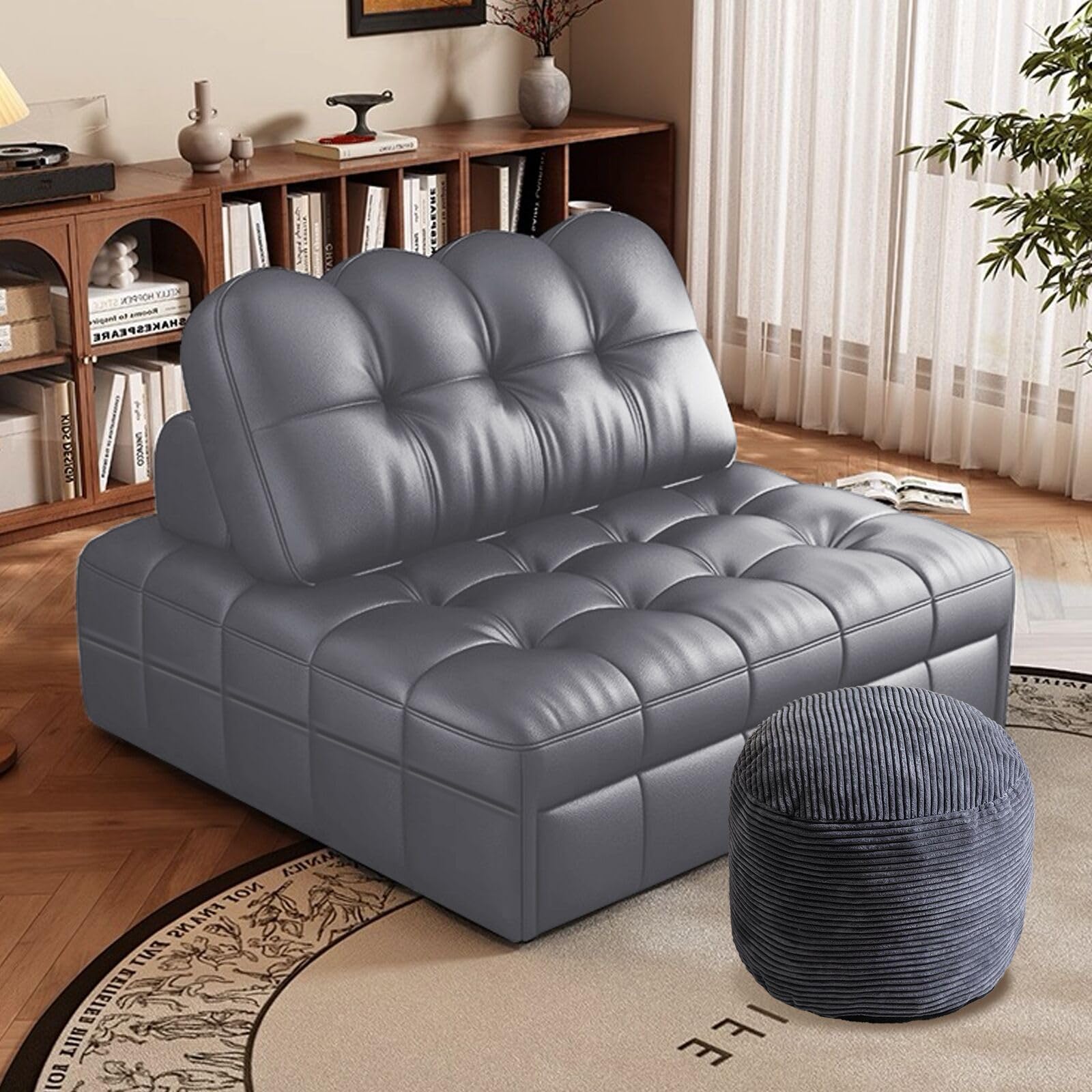 ZOEMO Pro Folding Sofa Bed with A Pouf Convertible Sofa Bed Set Couch ...