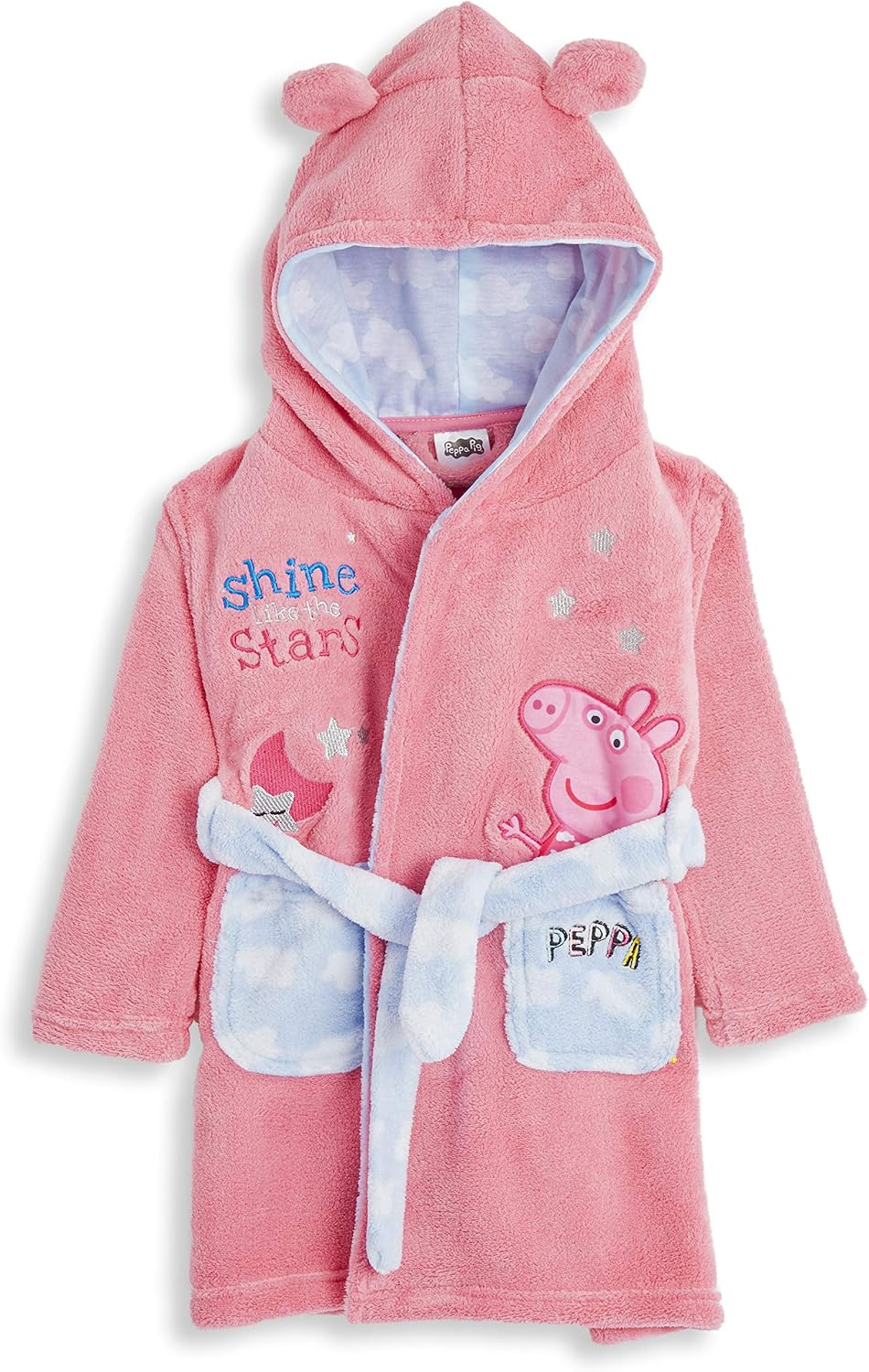Peppa Pig Robe De Chambre pour Enfants Rose, Robe De Chambre À Capuche ...