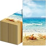 Amazon.com: 100 Nautical Beach Guest Napkins Summer Theme Decorative ...