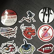 Hard hat stickers Big 30-Pack Badass American patriotic accessories for ...