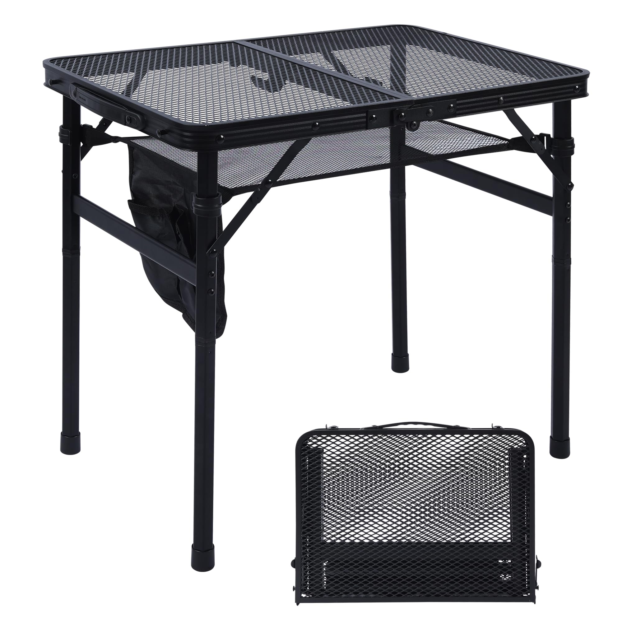 JOUYEK Camping Table, 2x1.3 FT Portable Folding Grill Table ...