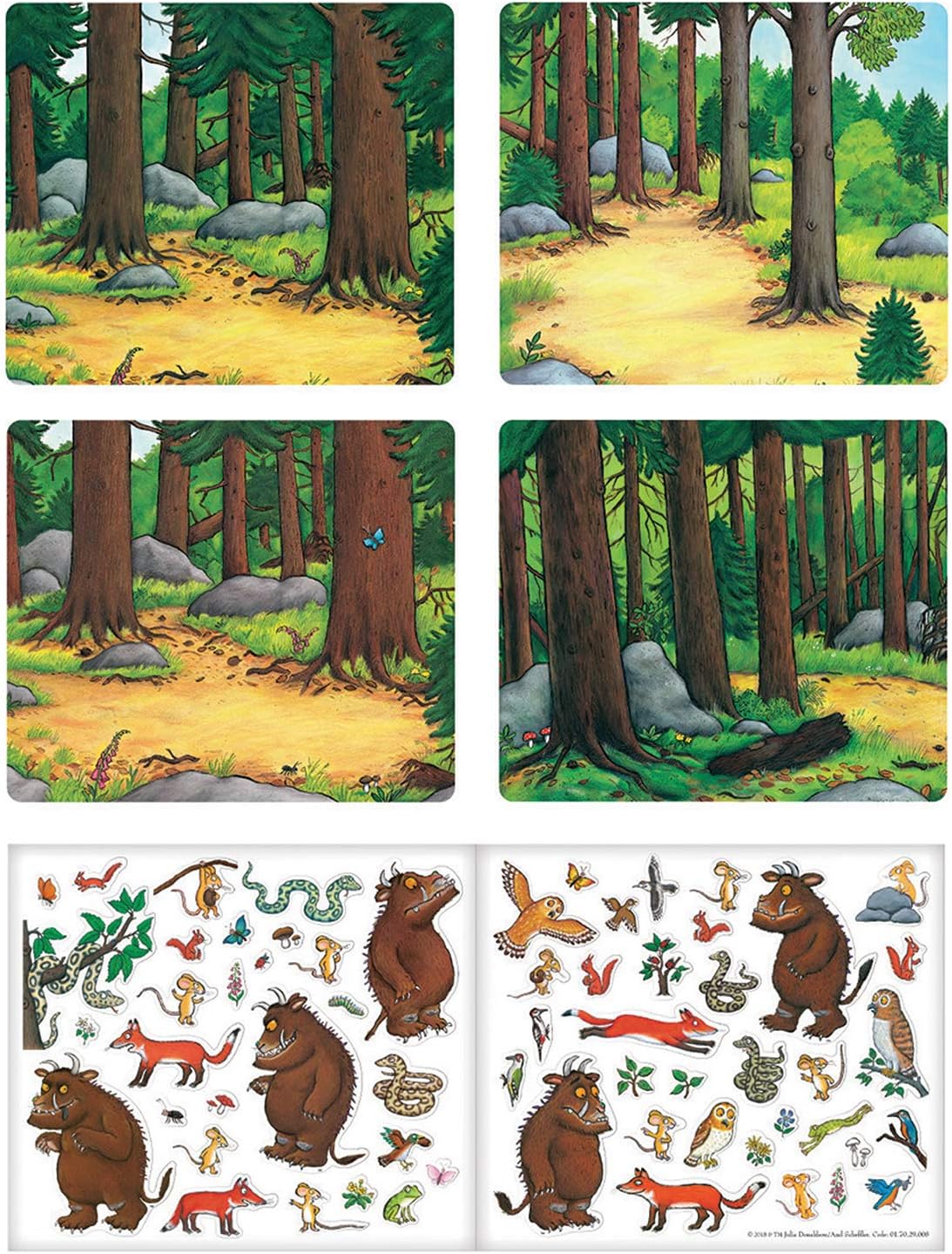 Attività creative Colore Vario Paper Projects The Gruffalo Sticker ...