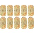 Amazon.com: 10-Pack Yonkey Monkey Skein Tencel Yarn - 70% Bamboo, 30% ...