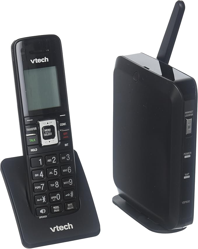 Vtech VSP600 DECT 6.0 SIP Cordless Base Station and Handset: Buy Online ...