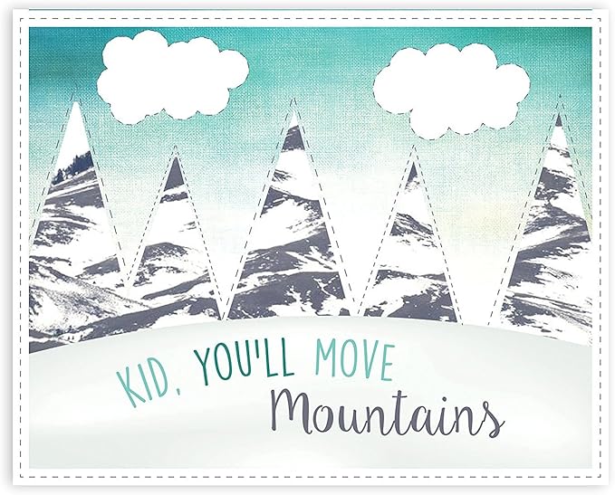 Amazon.com: Kid, You'll Move Mountains Children's Wall Art Print 16x20 ...