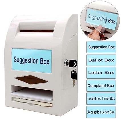 Suggestion Box,Donation Box,Mail Box,Comment Box, Locking and Pen for ...