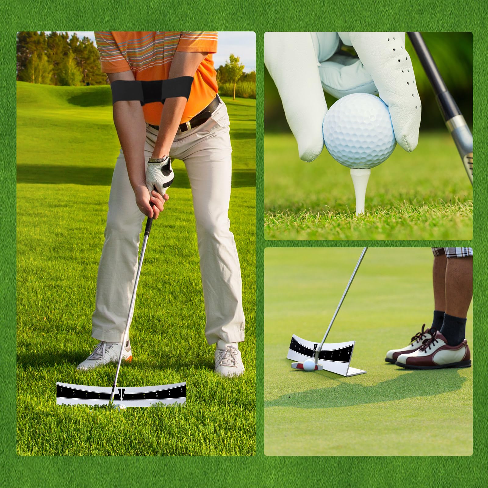 Mua Leyndo Golf 70 Degree Edge Putting Plane Rail Golf Training Aid Set ...