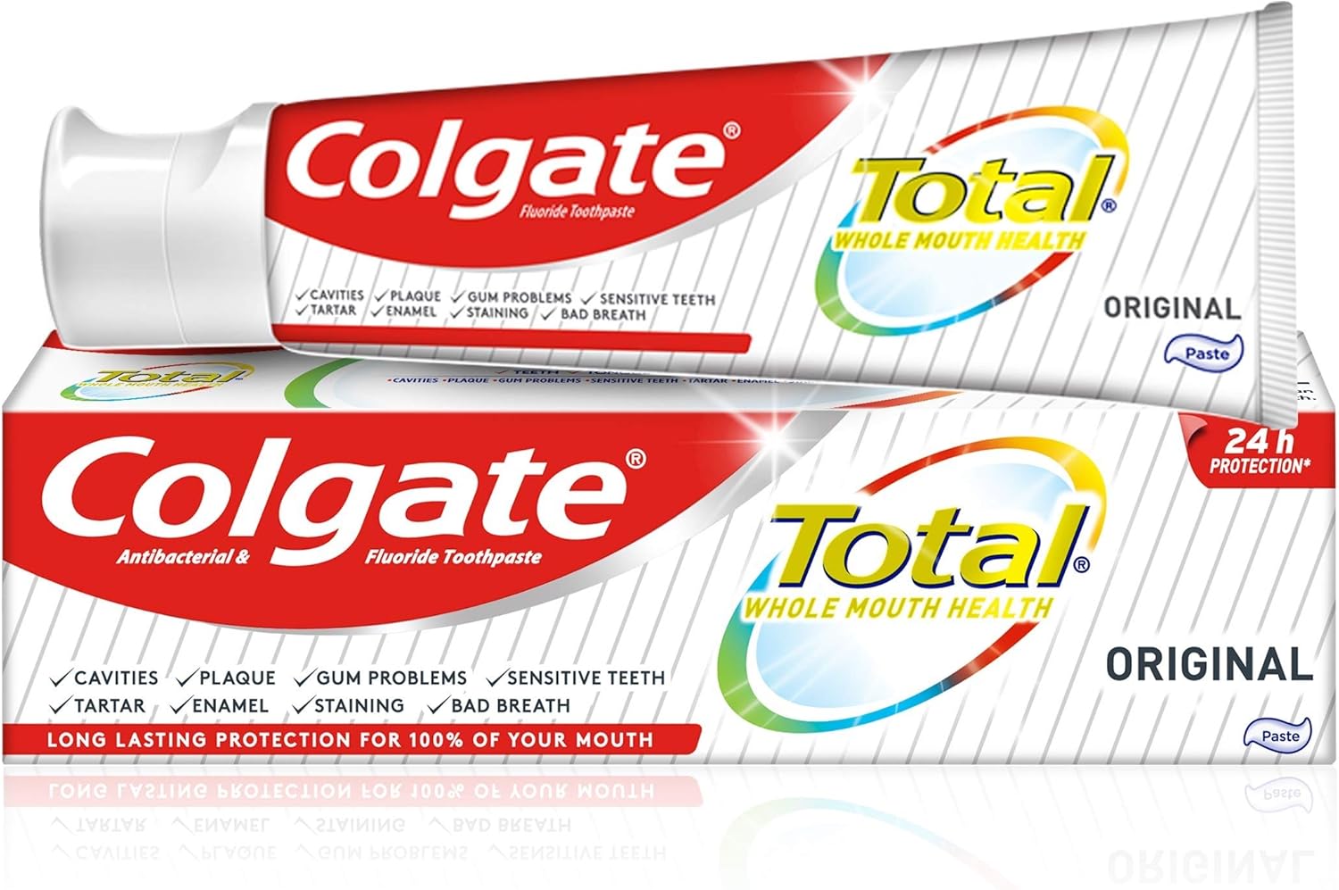 Colgate Total Original Antibacterial Fluoride Toothpaste, 125 ml – BigaMart
