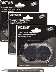 Amazon.com : Bundle of 3 Genuine Victor Brand 7010 Black and Red ...