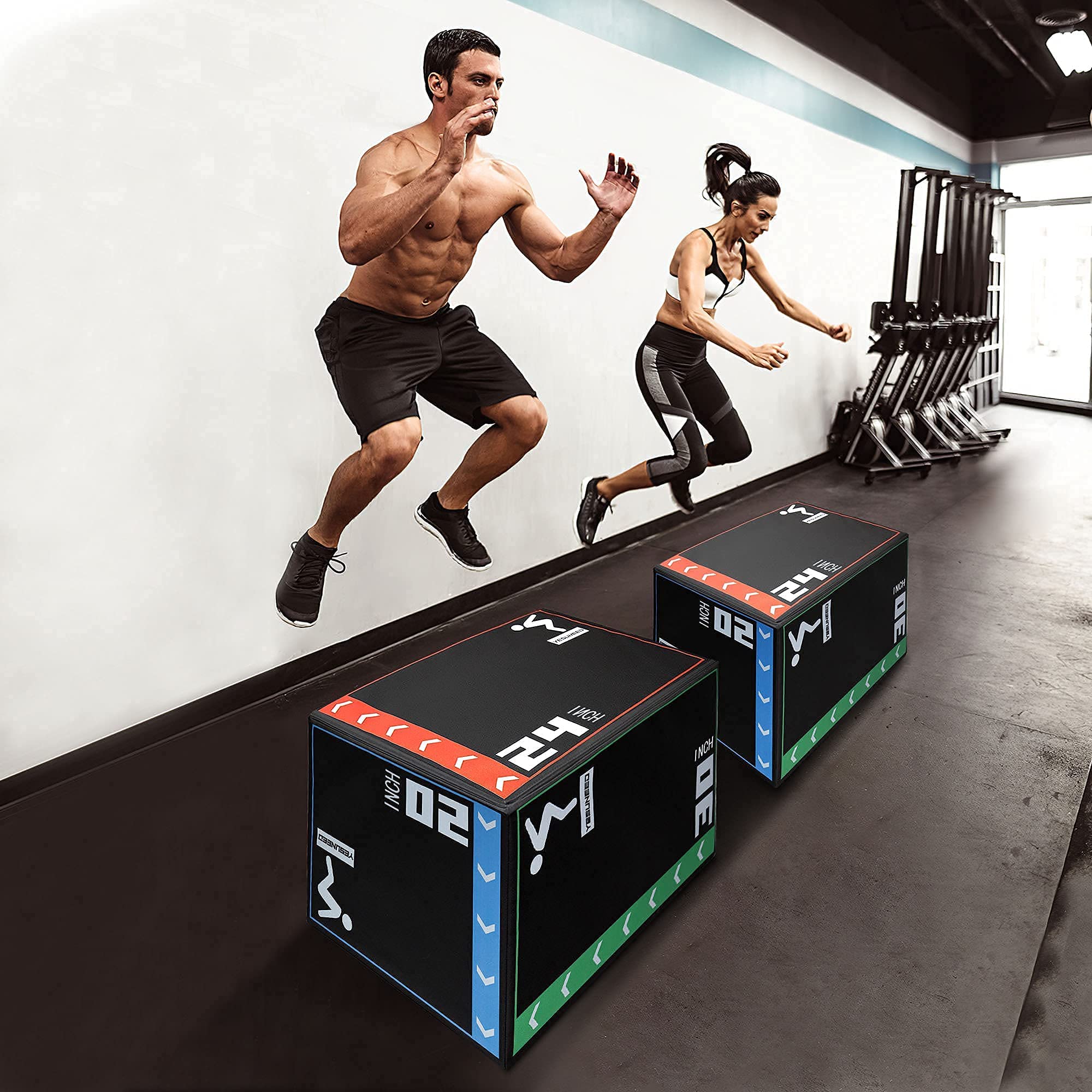 Mua Holleyweb 3 in 1 Foam Plyometric Jump Box - Plyo Jump Box for ...
