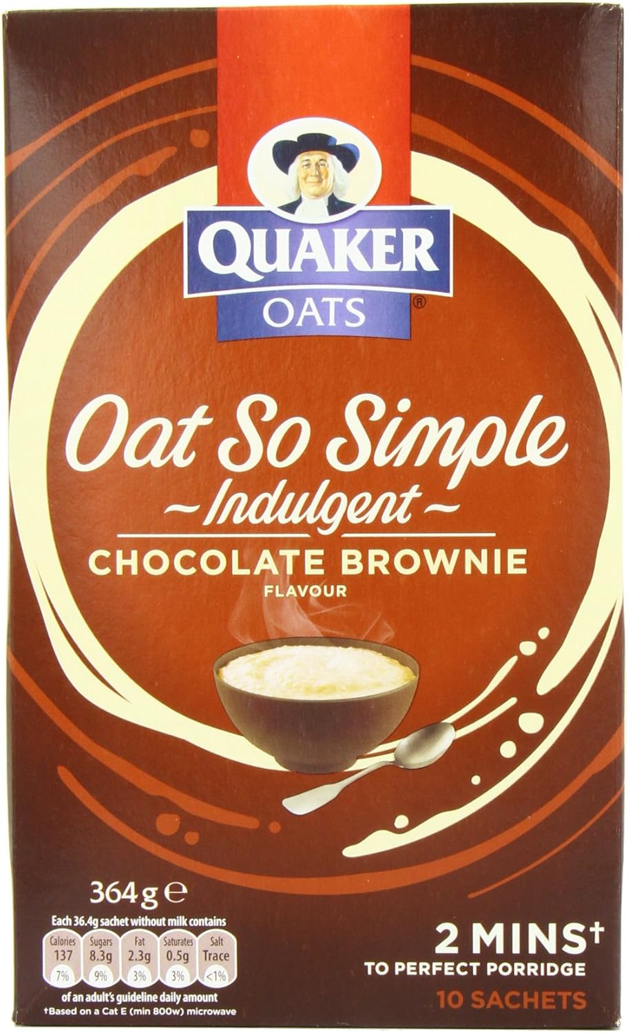 Quaker Oats So Simple Indulgent Chocolate Brownie 364 g (Pack of 6 ...