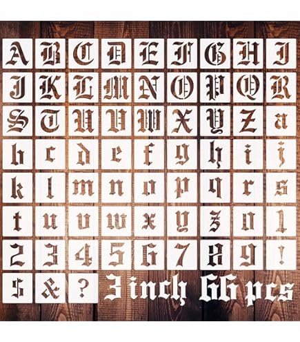 2 Inch Old English Letters