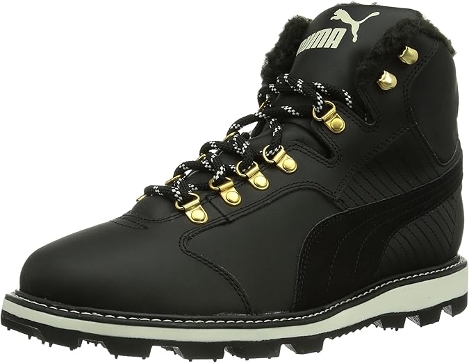 PUMA Tatau Classics Short Fur Boot Leather Boots, Warm Man Black Size ...