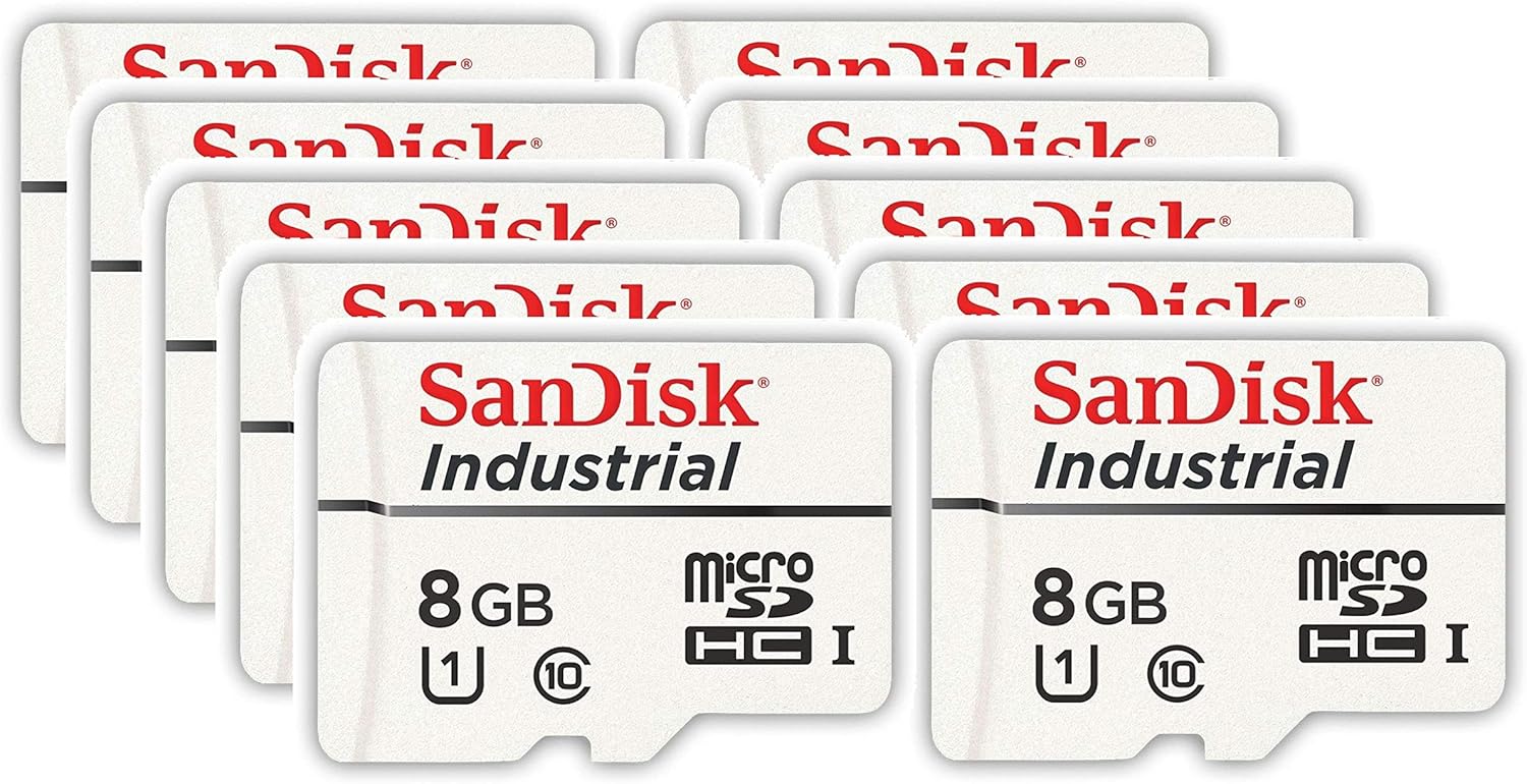 Amazon.com: SanDisk Industrial 8GB Micro SD Memory Card Class 10 UHS-I ...