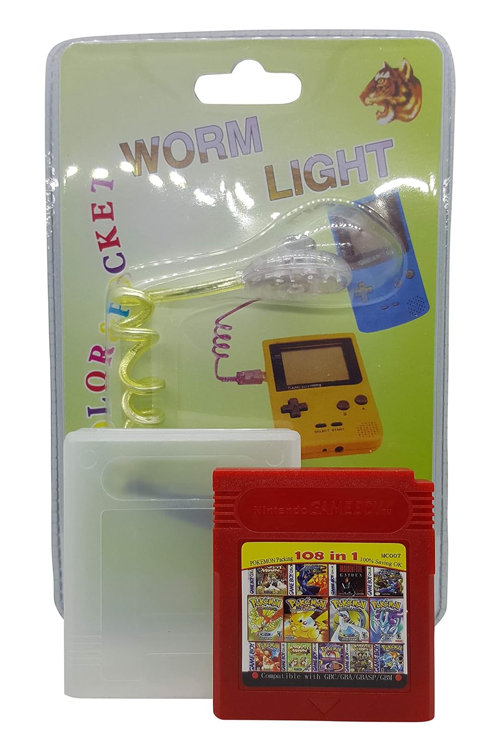 108 in 1 Game Boy COLOR GBC Multi Cart Snow Bros / kof 95 / Mega Man ...