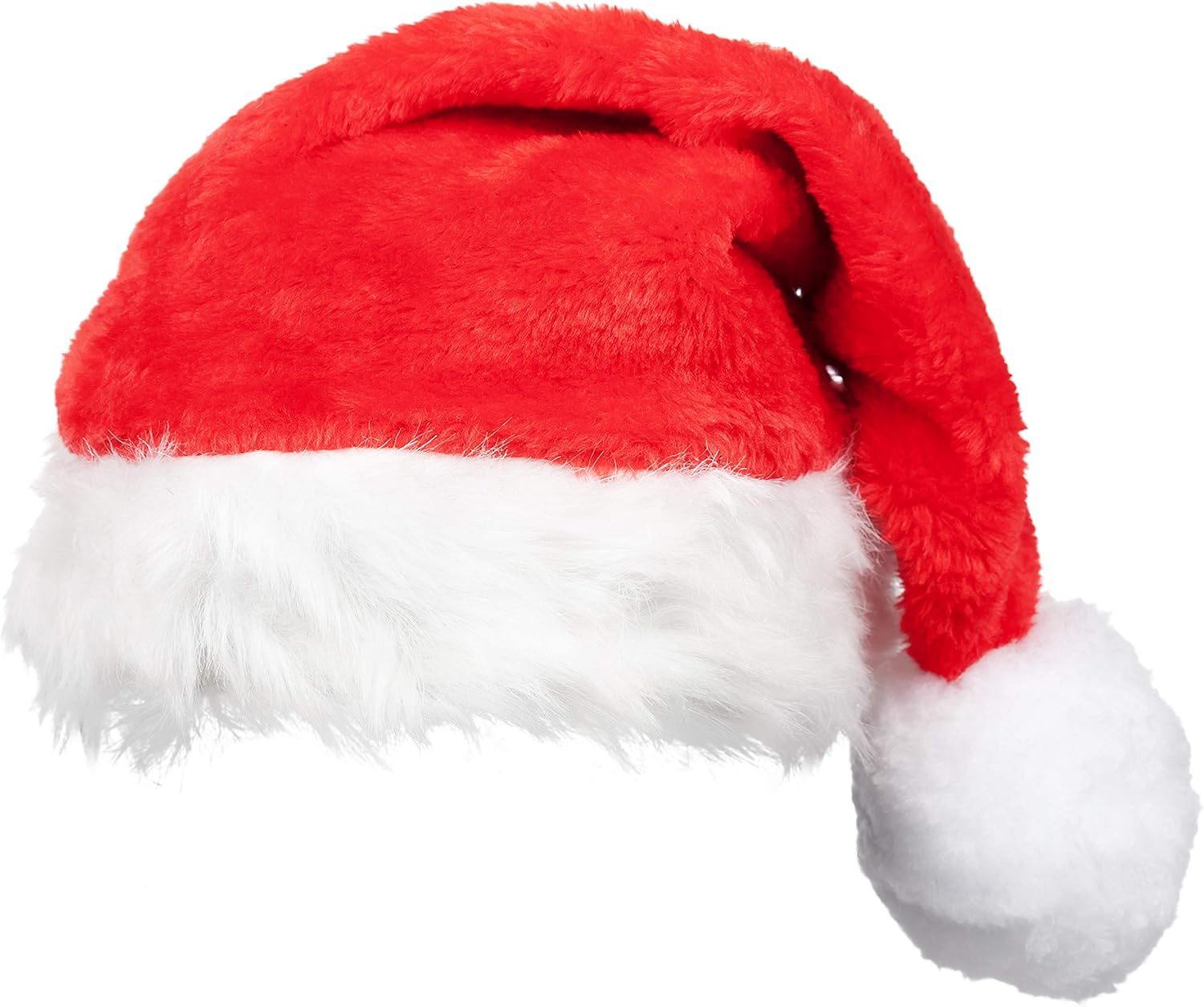 Adult Super Deluxe Santa Hat - Father Christmas Red White Bobble ...