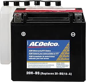 Amazon.com: ACDelco ATX20HBS Specialty AGM Powersports JIS 20H-BS ...
