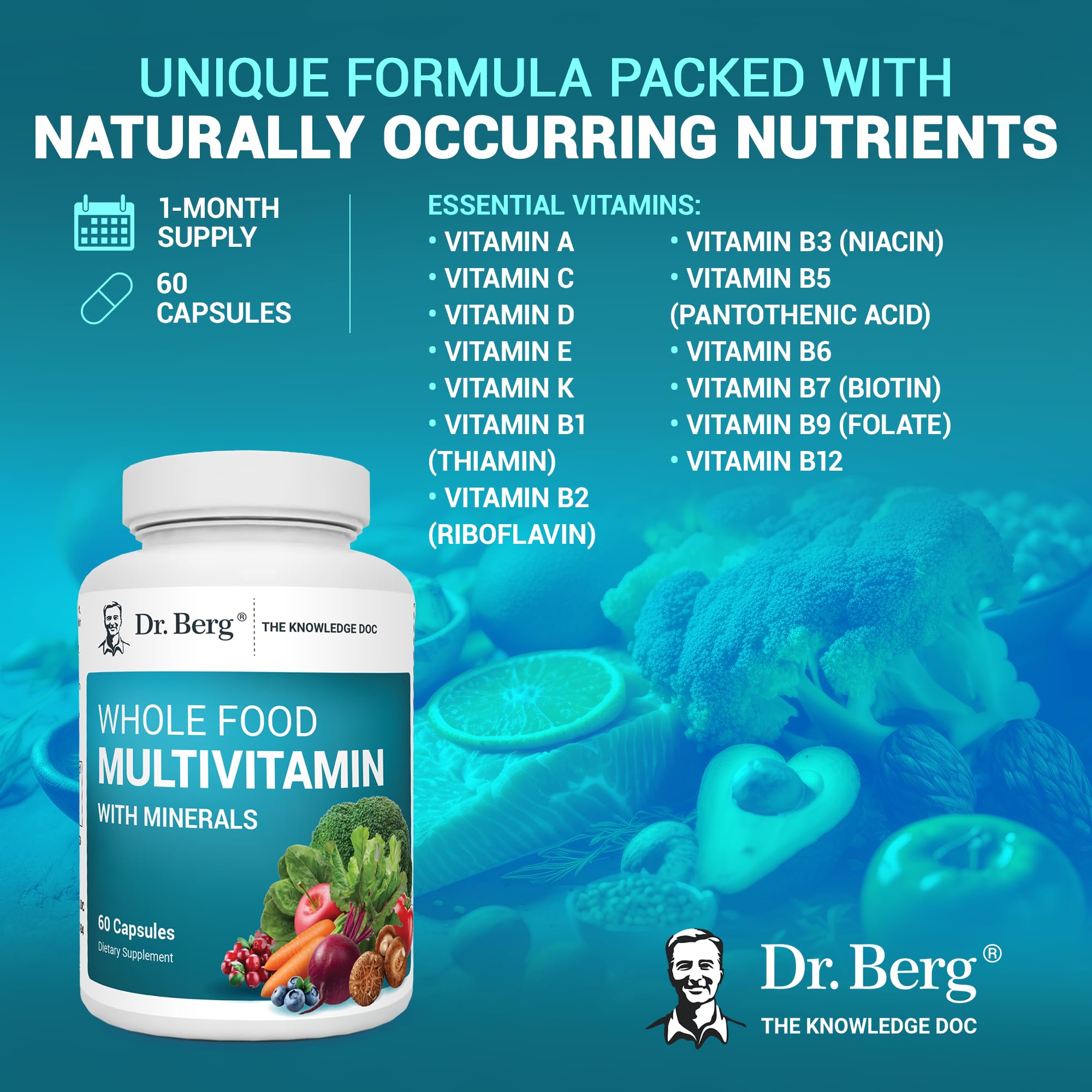 Mua Dr. Berg Whole Food Multivitamin with Minerals - Daily Multivitamin for Men and Women ...