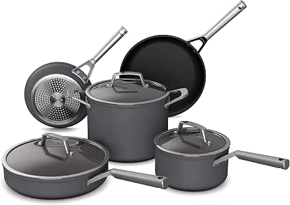 Ninja Foodi NeverStick Premium Hard-Anodized Cookware Set Nonstick ...