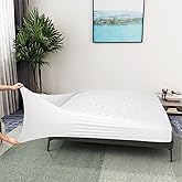 Amazon.com: Box Spring Cover Queen Size - Jersey Knit & Stretchy Wrap ...