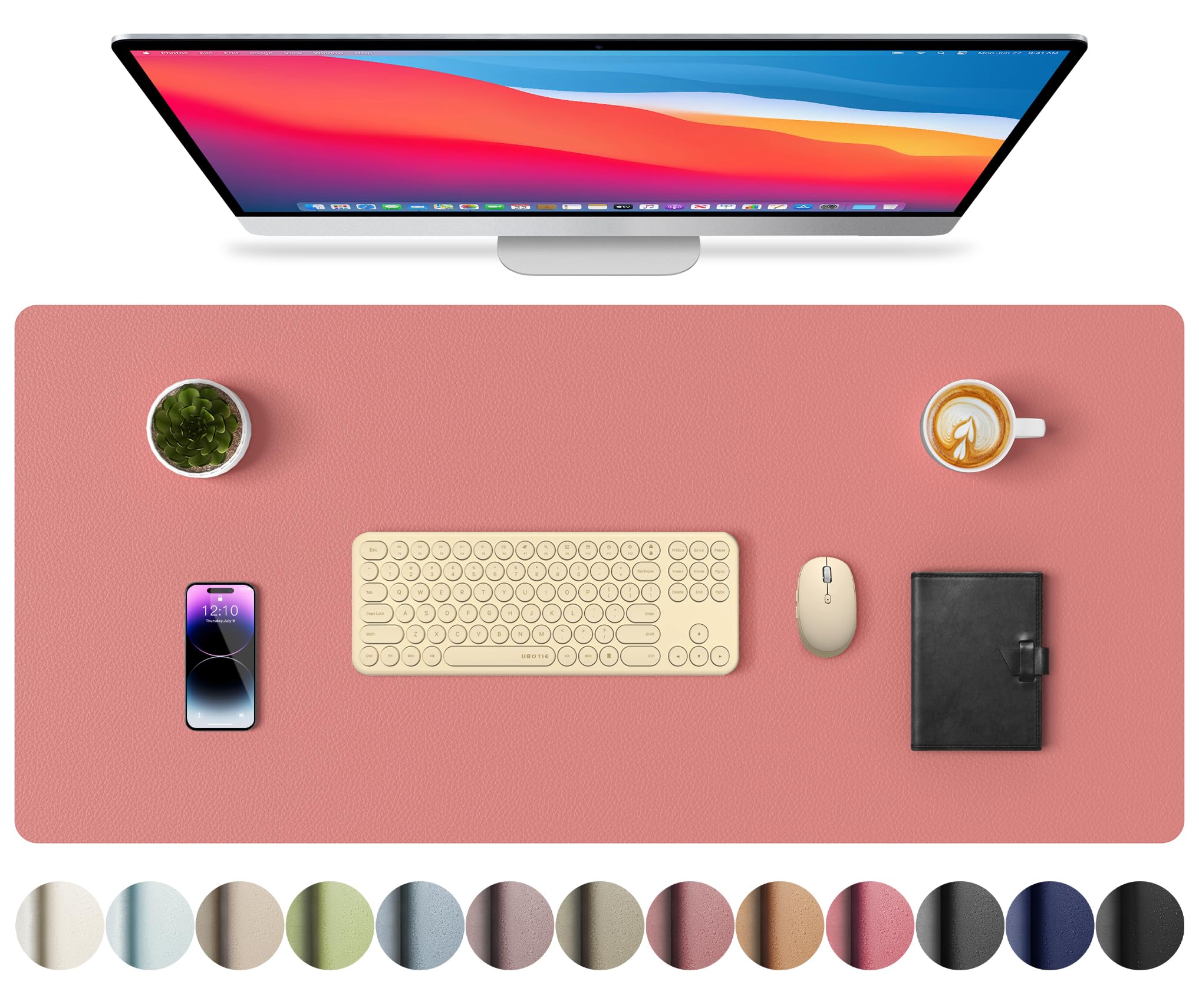 Aothia Leather Desk Pad Protector, Office Desk Mat, Large Mouse Pad ...