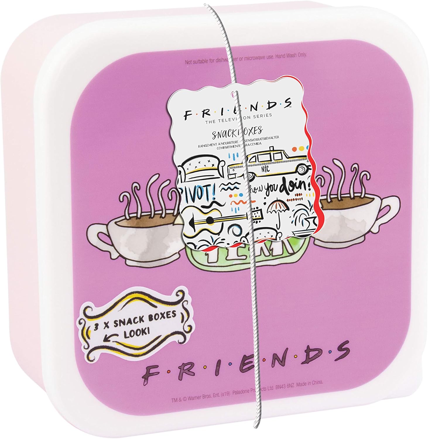 Amazon.com: Friends Snack Boxes - Set of 3 - Officially Licensed ...