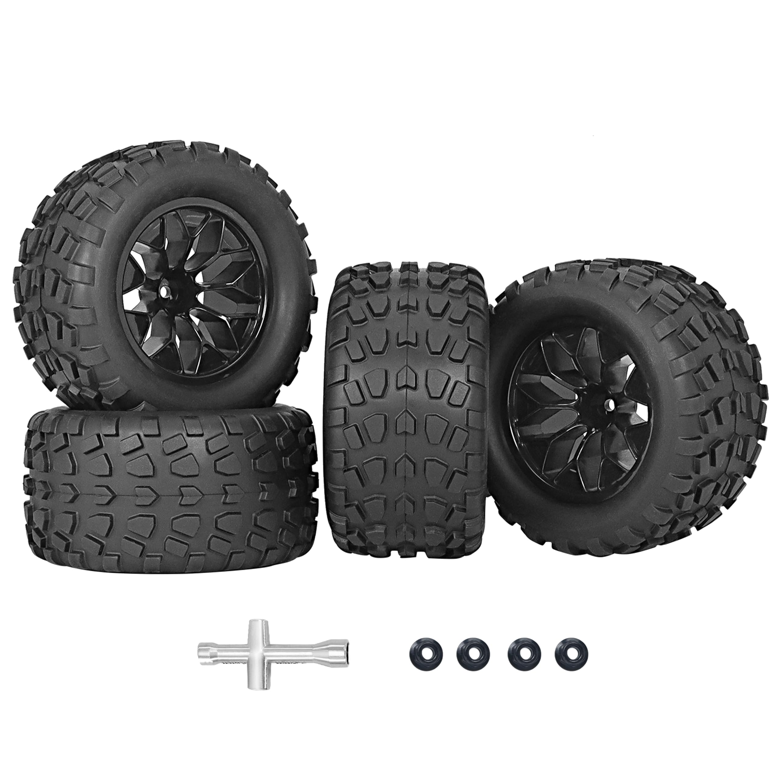Mua RC Station 12mm Hex RC Wheels and Tires 1/10 Scale 2.8 RC Truck ...