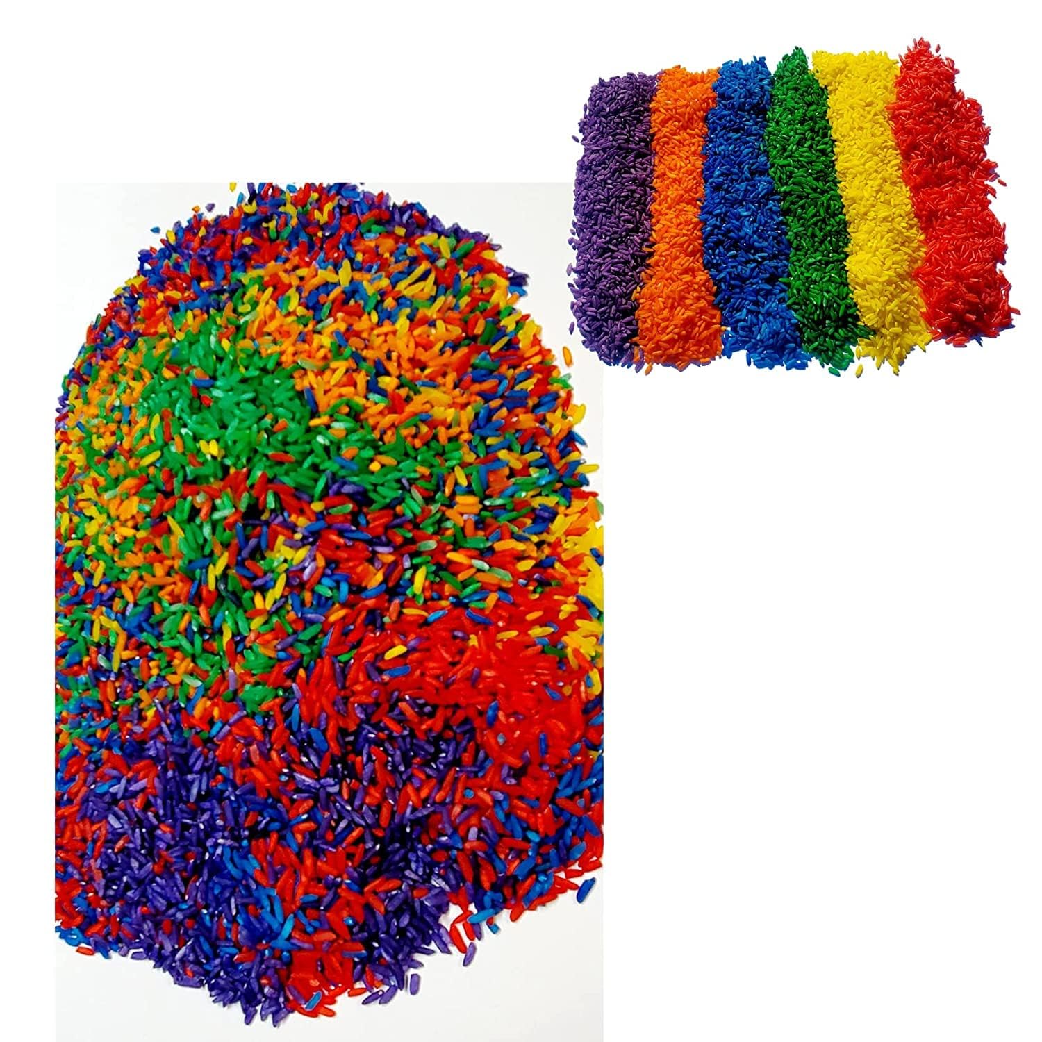 Mua | Colored Rice, Sensory Rice, Sensory Bin, Play Rice, Sensory Table ...