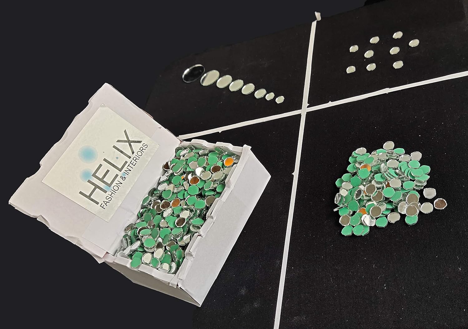 330pcs 6mm Round Mirror Beads for Art Craft & DIY Projects : Amazon.in ...