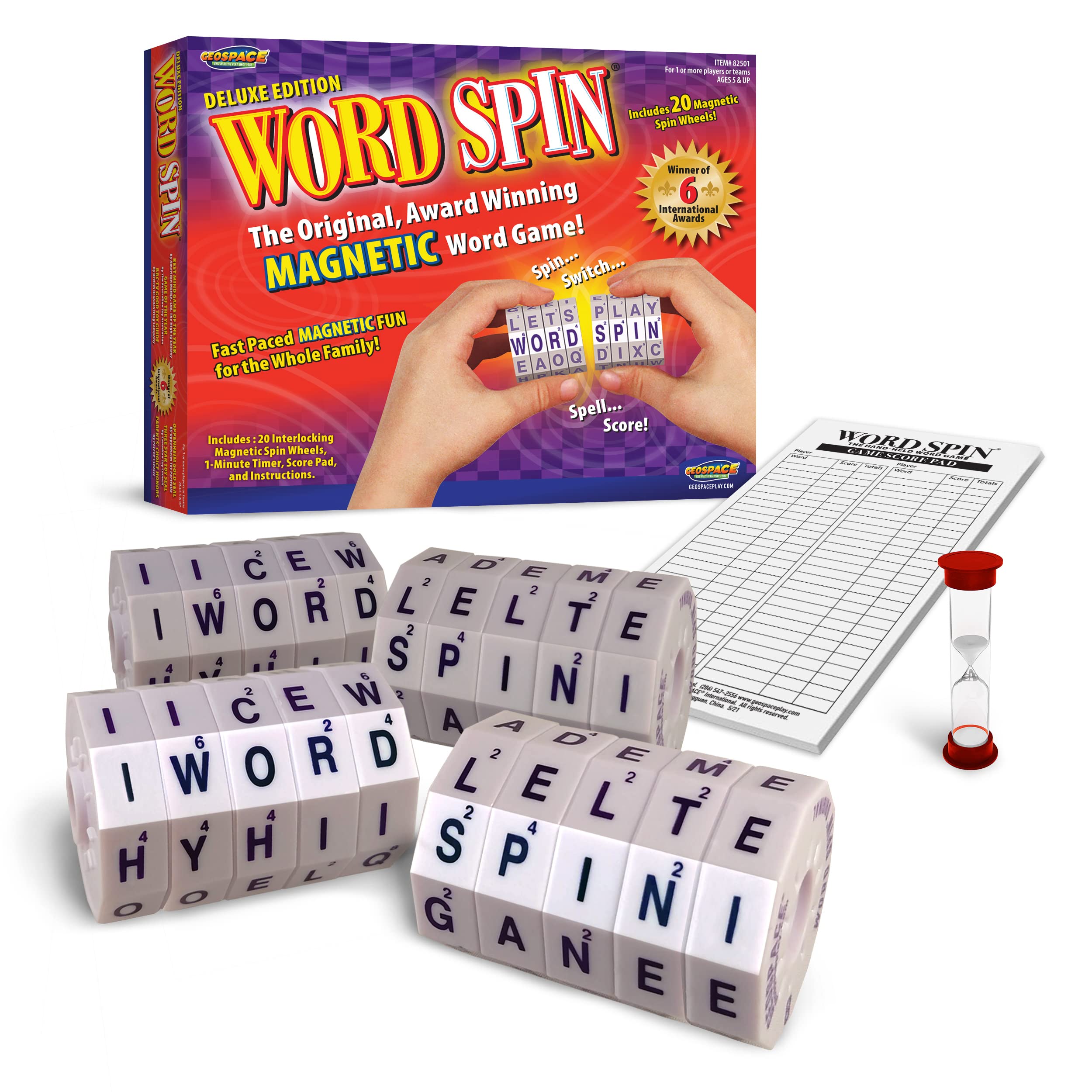 Mua Geospace Word Spin Deluxe Family Edition for Adults & Kids - The ...