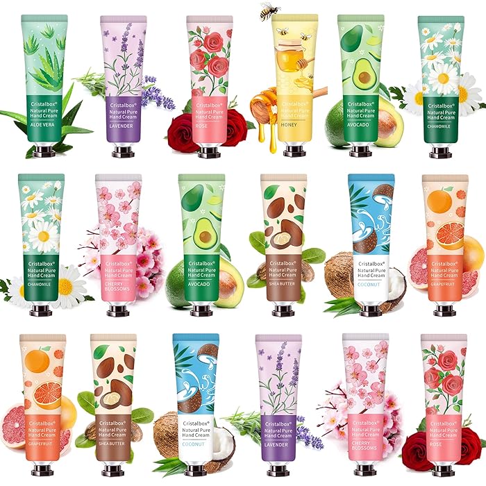 Buy 18 Pack Hand Cream Gift Set, Hand Lotion for Dry Cracked Hands,Working Hands &Body, Bulk ...