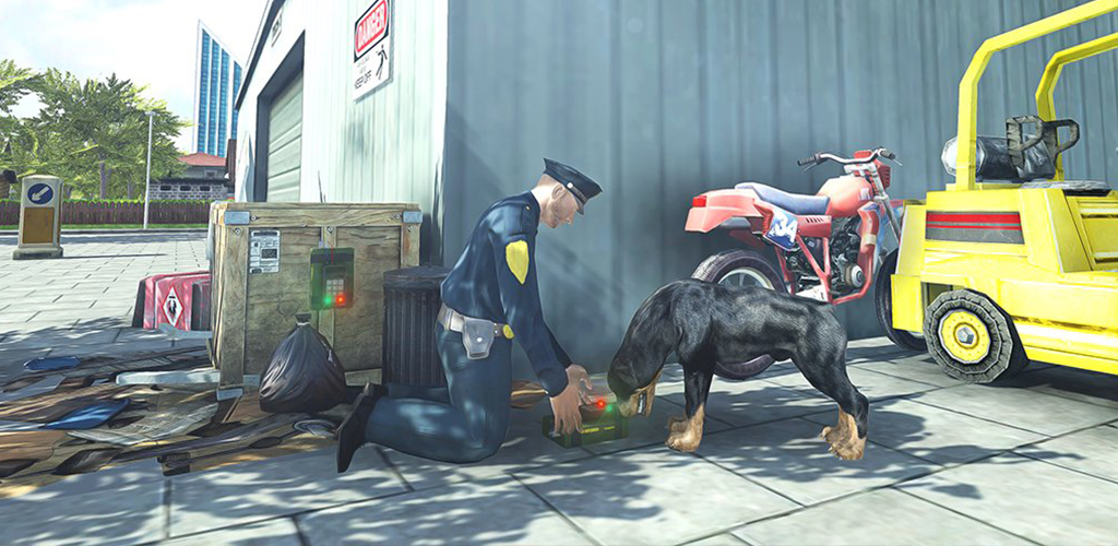 Amazon.com: Rotweiler Police Dog Hunt Crime City Criminal Case 3D: Cops ...