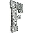 Amazon.com: SciencePurchase 20" Metal Letter F Wall Decor, Silver with ...