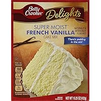 Amazon.com : Betty Crocker Super Moist French Vanilla Cake Mix, 15.25 oz, 2 pk : Grocery ...
