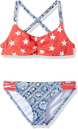Amazon.com: Billabong Little Girls' Starlight Tali Two Piece Swimsuit ...