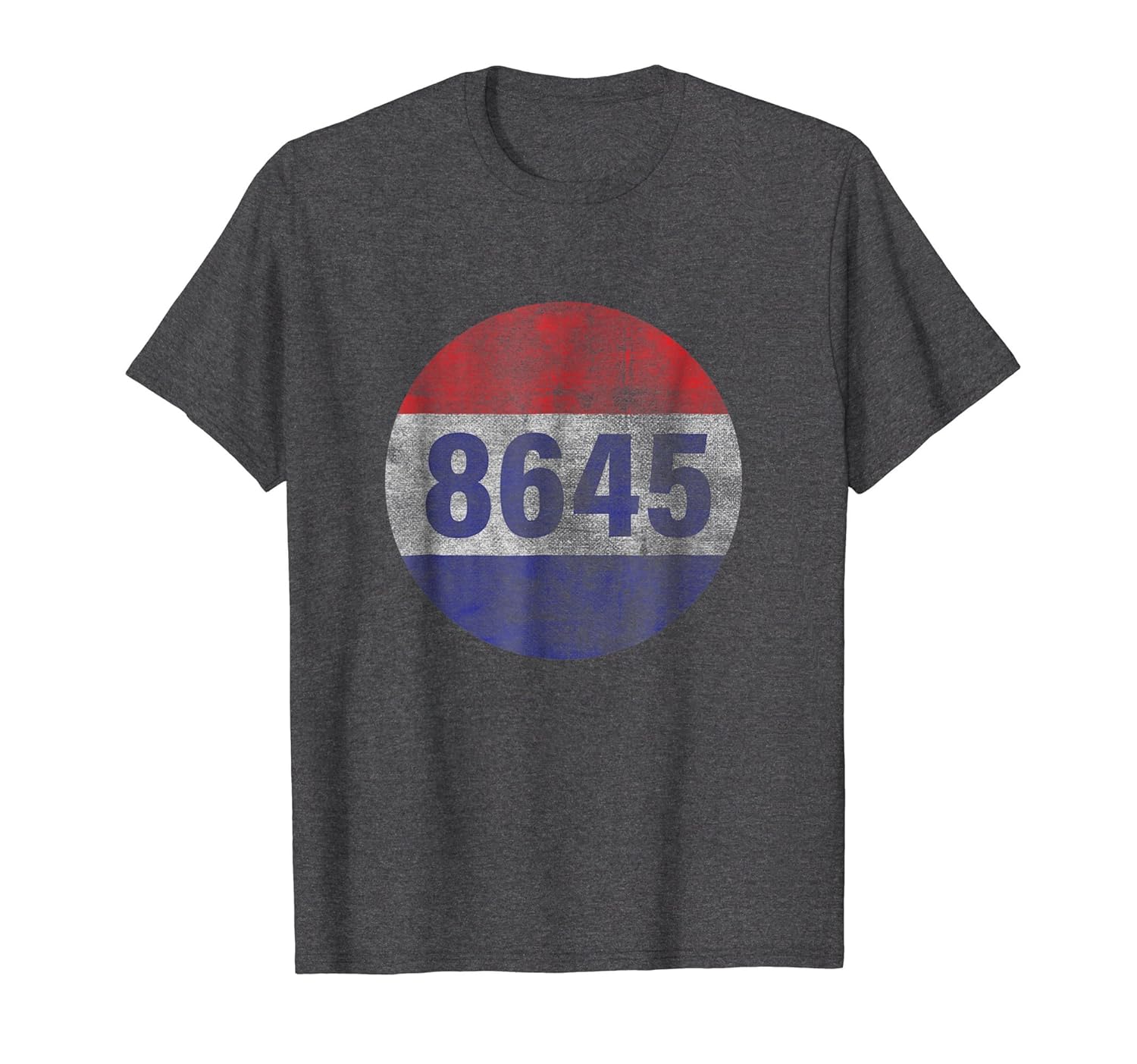 Large 8645 Impeach 45 86 Him Patriotic Button T-Shirt-ln – Lntee