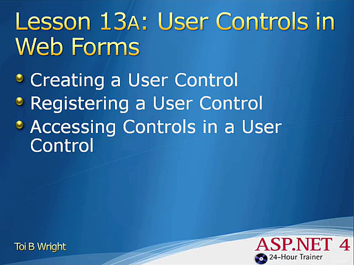 ASP.NET 4 24-Hour Trainer: Toi B. Wright: 9780470596913: Amazon.com: Books