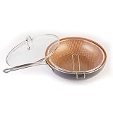 Amazon.com: Copper Chef Wok 12" 4 Piece Set: Kitchen & Dining